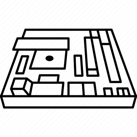 Motherboard Circuit Processor Board Electronic Icon Download On