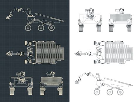 Premium Vector Mars Rover Drawings