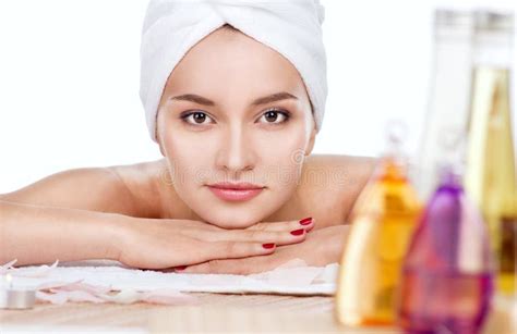 Beautiful Woman In Spa Salon Stock Image Image Of Pampering Girl