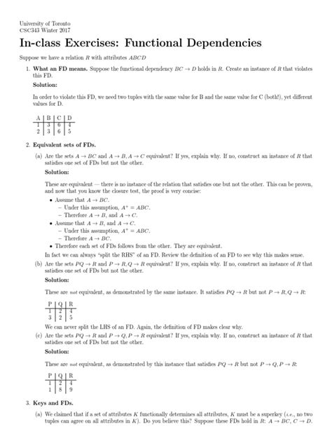 University Exercises On Fds Pdf Teaching Mathematics Areas Of