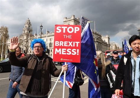 In Photos Demonstrators For And Against Brexit Protest In London All