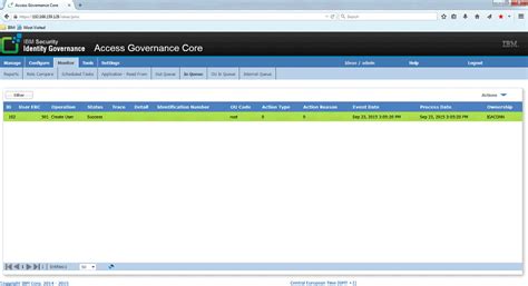 Create User Into IBM Security Identity Governance From ISIG IGI Connector And The User Does Not