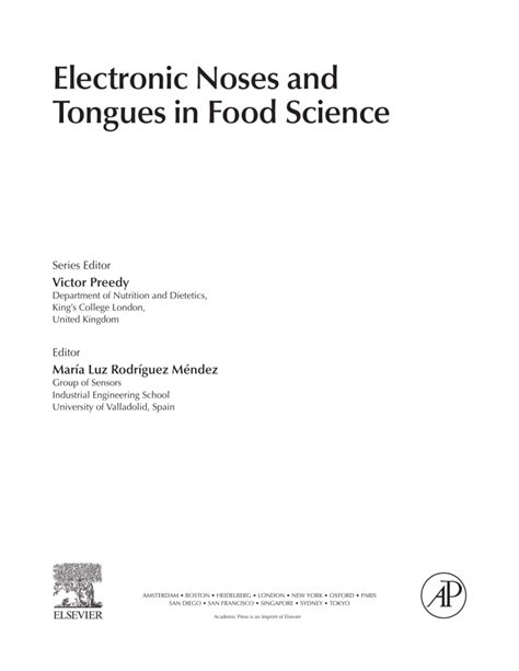 Electronic Noses And Tongues In Food Science Compress