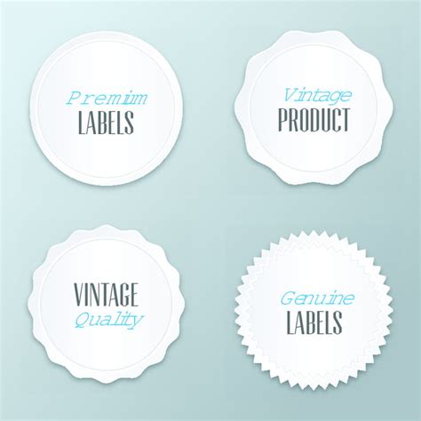 현대 레이블 배지 세트 Eps Ai Uidownload