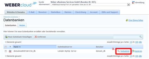 Zugriff Auf MySQL Datenbanken Im Webbrowser Mit PhpMyAdmin