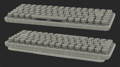 Pop Key Keyboard Logitech Yellow 3d Model 29 3ds Blend C4d Fbx