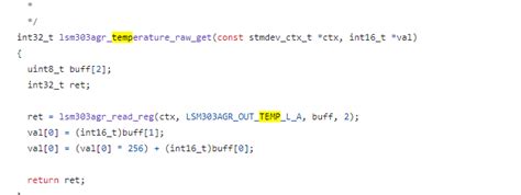 Lsm303agr Temperature Measurement Stmicroelectronics Community