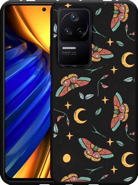 Poco F4 Hoesje Zwart Magisch Patroon Designed By Cazy Bol