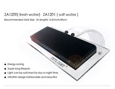 Zetlight ZA1201 16W LED Clamp On Aquarium Light, Marine - Ming Trading LLC