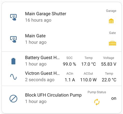 Lovelace Multiple Entity Row Dashboards Frontend Home Assistant