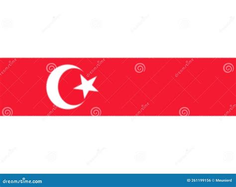 Glossy Glass Flag Of Tatar People Of Belarus Stock Illustration