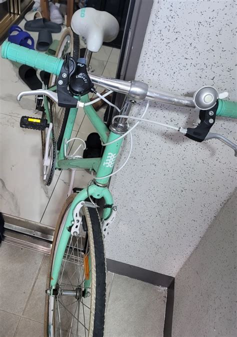 삼천리 민트색 자전거 당근 중고거래