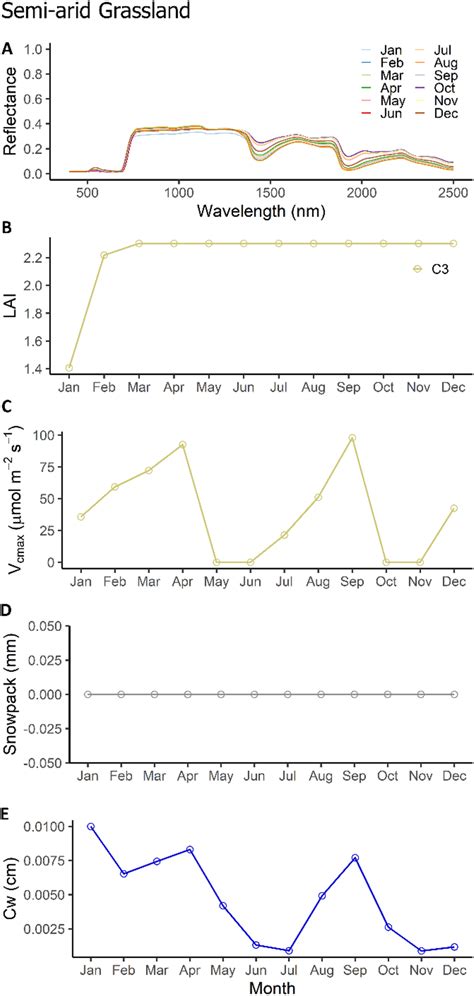 A Monthly Top Of Canopy Reflectance Spectra For The Semi‐arid Download Scientific Diagram