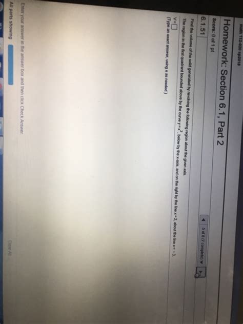 Solved Homework Section 6 1 Part 2 6 1 51