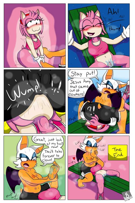 Rule 34 5 Fingers 5 Toes Absurd Res Ahe Gao Amy Rose Anthro Auto Foot Lick Barefoot Bench Big