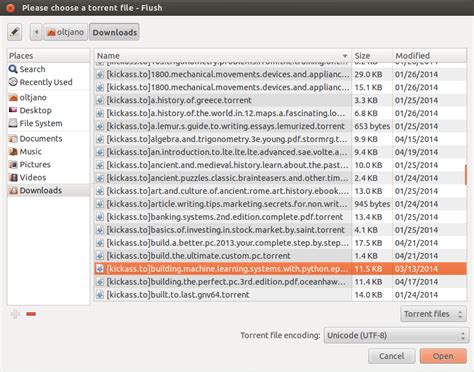 How To Install And Use Flush Bittorrent Client In Linux Unixmen