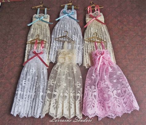 Ladys Lace Negligee On Brass Hanger Dollhouse Miniature Etsy Diy