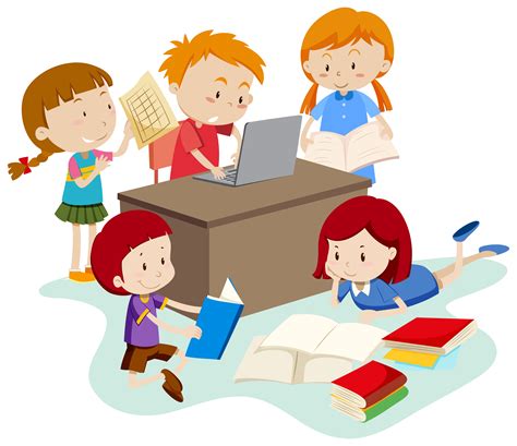 Student Study In Class Room 296544 Vector Art At Vecteezy