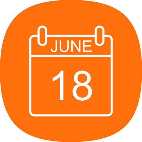 June Line Curve Icon Design 43634482 Vector Art At Vecteezy
