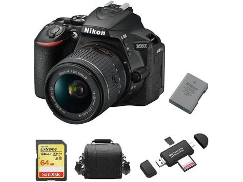 Kit Cámara Réflex NIKON D5600 AF P 18 55MM F3 5 5 6G VR 64GB SD
