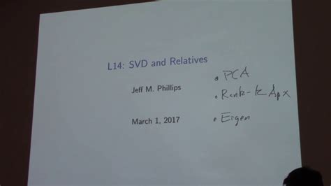 Data Mining Lecture 14 Spring 2017 Youtube