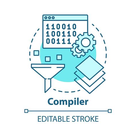 Compiler Concept Icon Software Development Machine Language