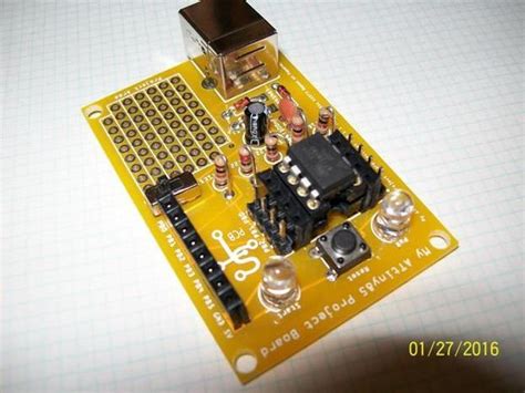 ATtiny V USB Project Board For Arduino Projects
