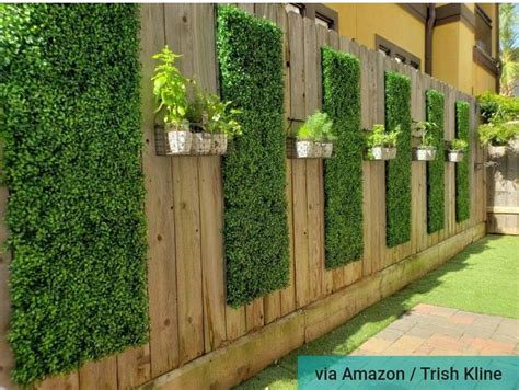Pin By Angelica Busto On For The Home Artificial Grass Wall Backyard