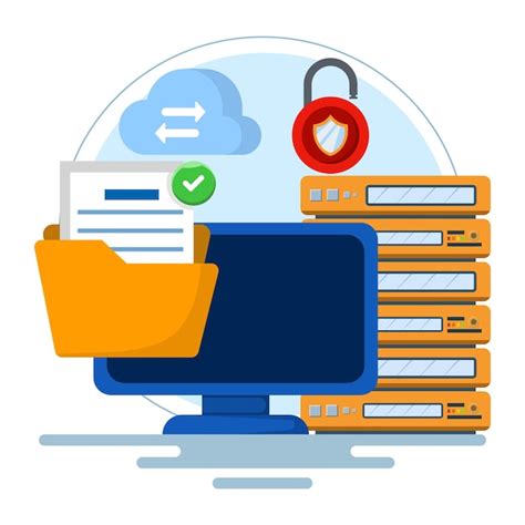 Premium Vector Illustration Of Cloud Security System Concept Or Cloud Server Security Or Data