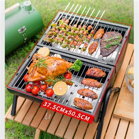 Mini Drum Charcoal Bbq Grill Portable Multifunctional Camping Stove