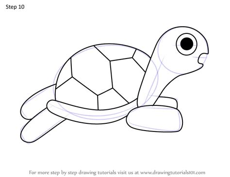 How To Draw Tiny Turtle From Tish Tash Tish Tash Step By Step DrawingTutorials Com