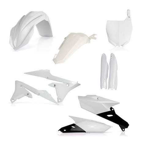 Kit plastiques complet Acerbis Yamaha YZF réplica blanc blanc Pièces Carénage