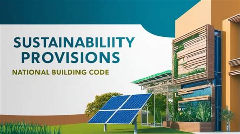 Sustainability Provisions In The National Building Code