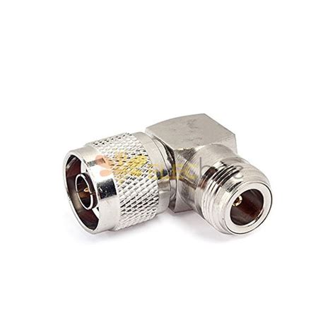 N Male Plug To N Female Jack Right Angle RF Coaxial Connector Adapter