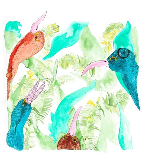 Framed Bright Bird Jungle Watercolor Painting By Agnes Meintjes Saatchi Art