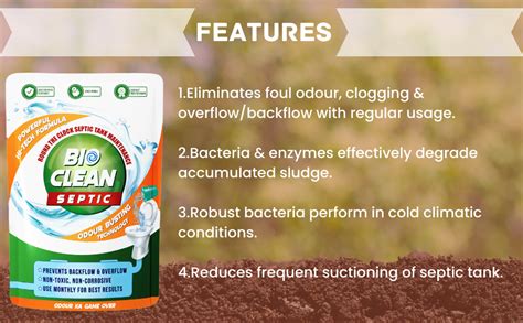 Buy Bioclean Septic Organica Bioclean Septic Tank Cleaner Odour