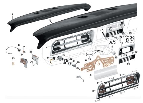 Dashboard Components For 1967 72 F100 F250 F350 Lmc Truck