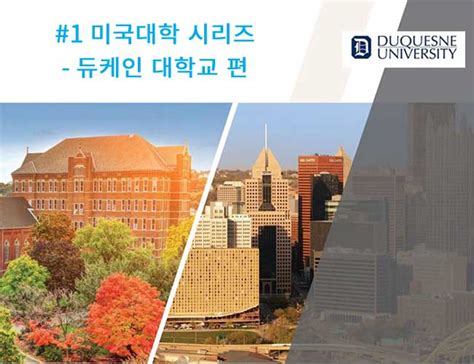 미국 사립대학교 듀케인 대학교의 모든 정보 네이버 블로그