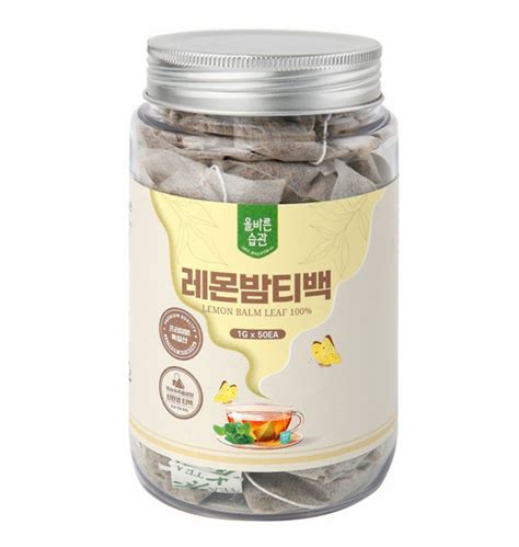 레몬밤티 레몬밤 차 티백 50t 1통 티몬