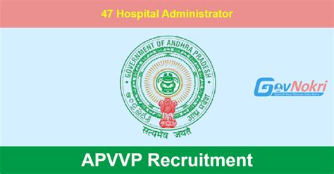 Apvvp Recruitment 2024 Apply Online For Jobs Notification