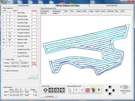 Improving Yield Map Quality By Reducing Errors Through Yield Data File