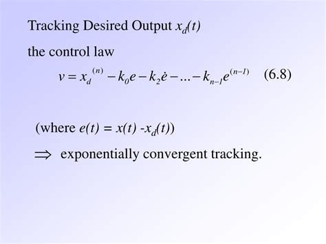 Ppt Chapter 6 Feedback Linearization Powerpoint Presentation Free