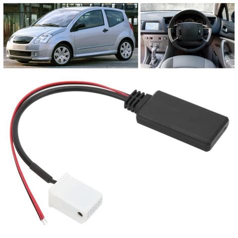 Dilwe Cable audio auxiliaire Bluetooth pour voiture RD adaptateur de câble audio auxiliaire et