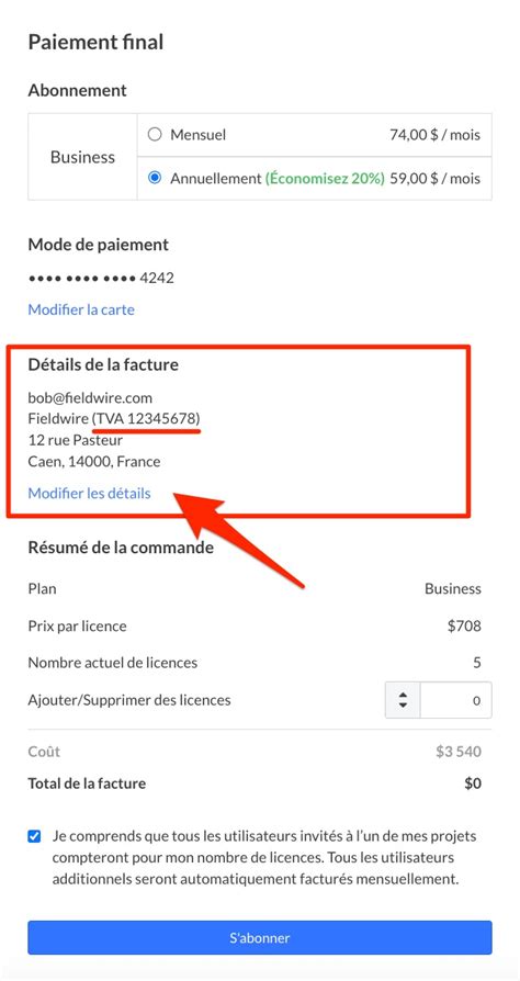 comment ajouter un numéro de tva à mes factures centre d aide