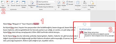Wordde Yorum Açıklama Ekleme Kaldırma Nasıl Yapılır Teknobeyin