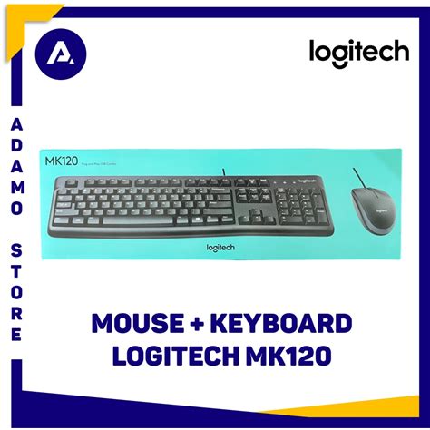 Jual Logitech MK120 Combo Keyboard Dan Mouse Kabel USB Original Shopee Indonesia