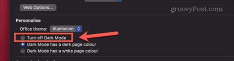How To Make Word Pages White In Dark Mode