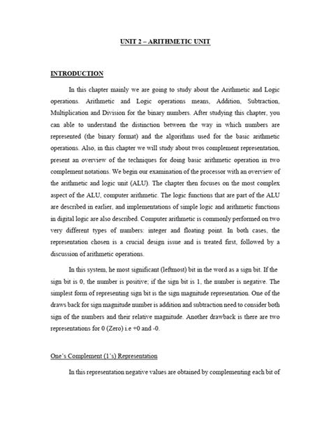 unit 2 arithmetic unit pdf division mathematics multiplication