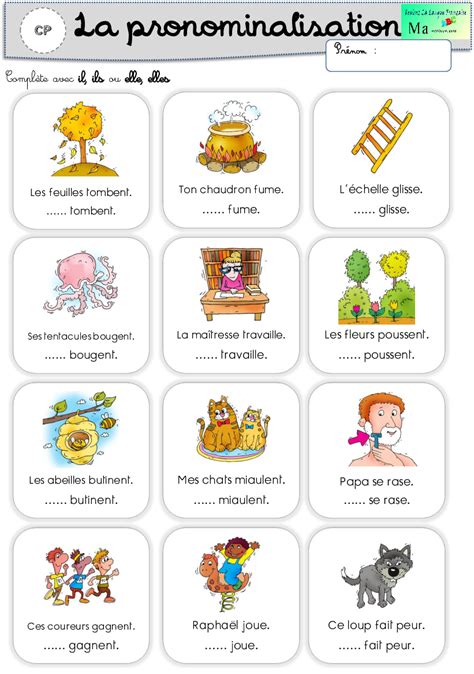 Ma Pronominaliser Grammaire Ma