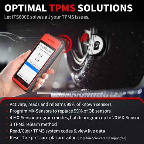 Autel Maxitpms Its600e Tpms Relearn Tool Tpms Tool Activate Auto